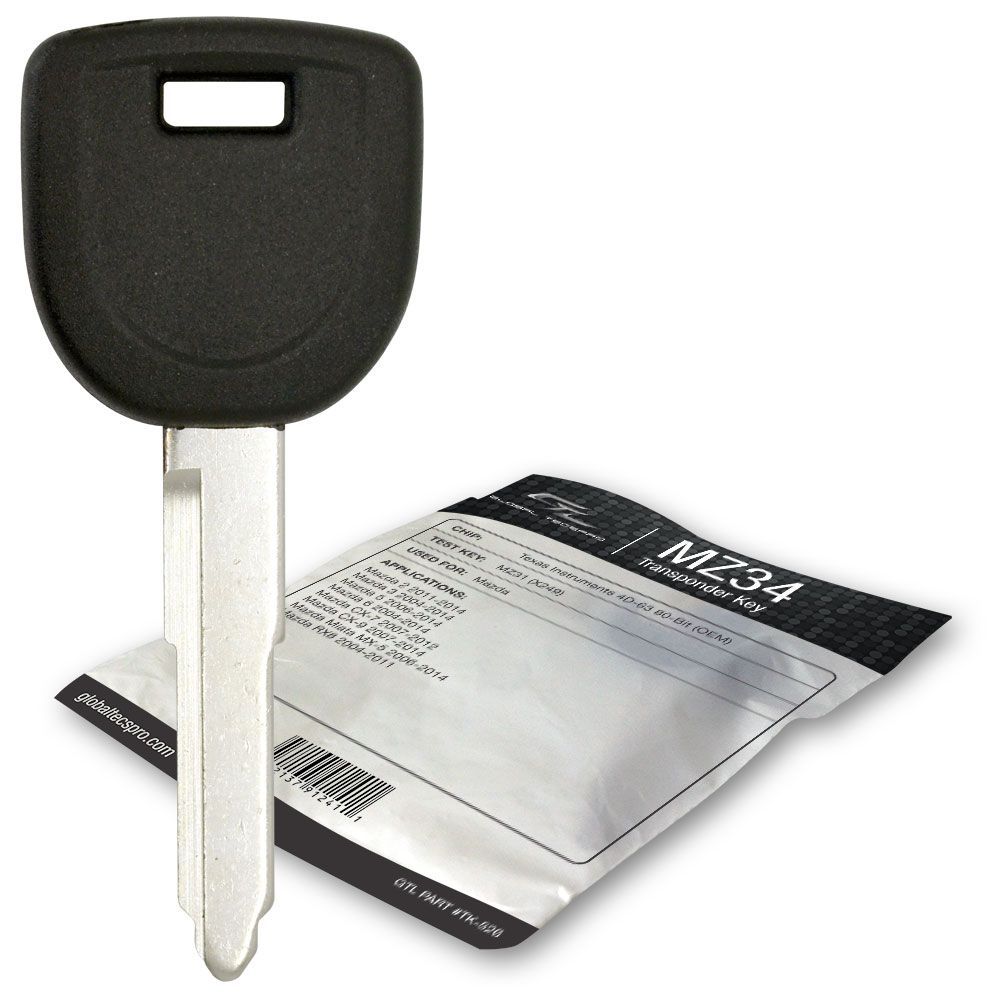 2004 MAZDA RX8 RX8 key blank Transponder chip key – CarandTruckRemotes