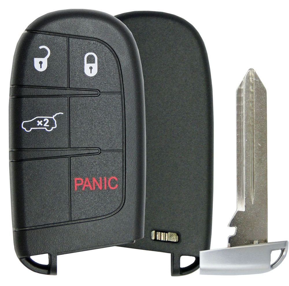 4 button Dodge Jeep Smart Remote Shell w/ Power Hatch – CarandTruckRemotes
