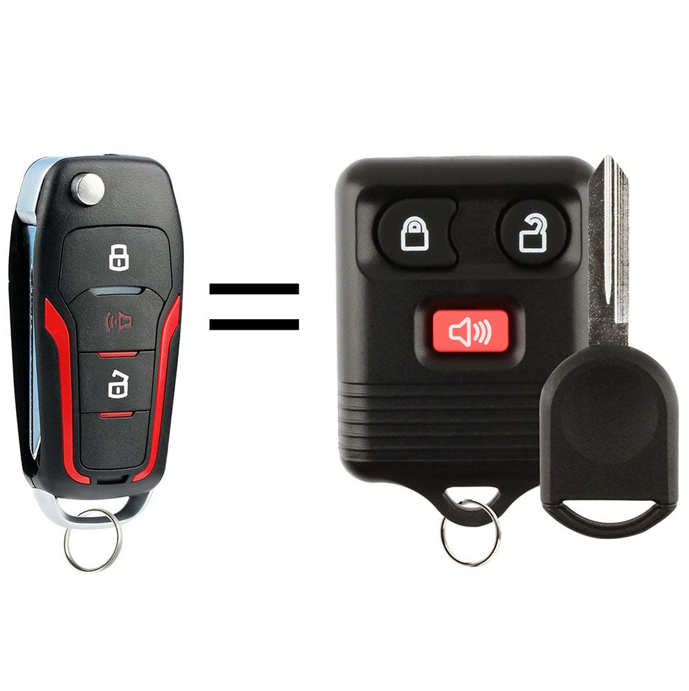 Flip Remote for Ford Lincoln Mazda Mercury CWTWB1U345 by Car & Truck R ...