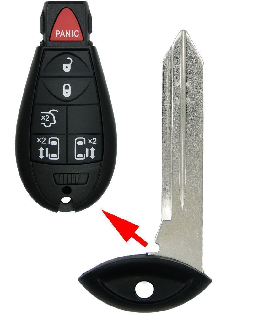 Chrysler Jeep Dodge fobik remote emergency insert key - 5 pack Y171 ...