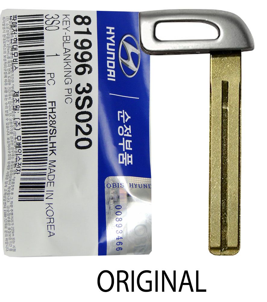 Hyundai / Kia Smart Remote Emergency Insert Key PN: 81996-3S020 by Car ...