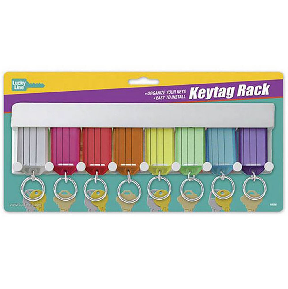 Key Tag Rack Blister - 8 Tags by Lucky Line – CarandTruckRemotes