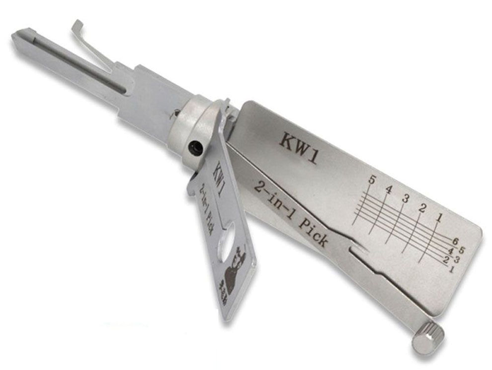 ORIGINAL LISHI KW1 2-IN-1 TOOL FOR 5 PIN KEYWAY LOCKS – CarandTruckRemotes