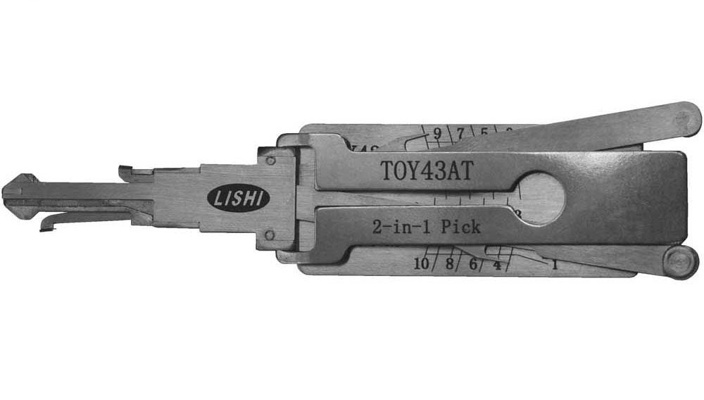 ORIGINAL LISHI TOY43AT TOYOTA 10 CUT TR47 2 IN 1 PICK TOOL DECODER DOOR ...